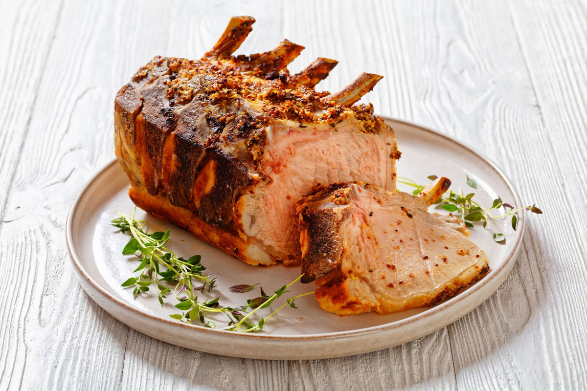 Smoked Pork Crown Roast with Garlic Herb Crust – American Made Grills
